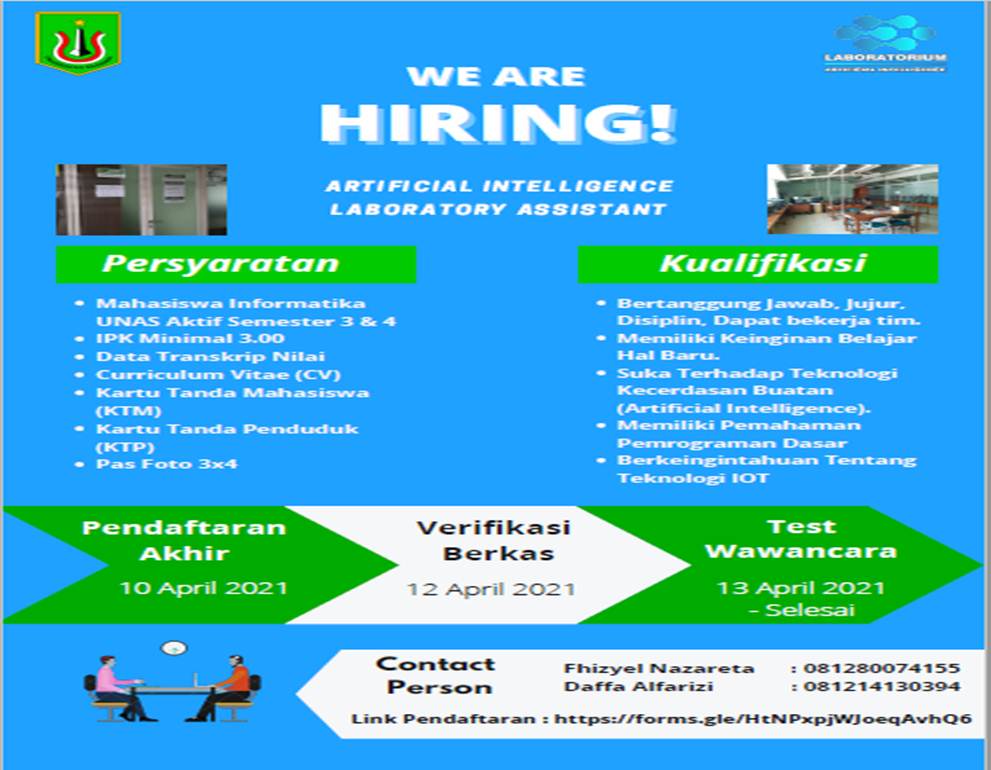 Karir – Lab Artificial Intelligence